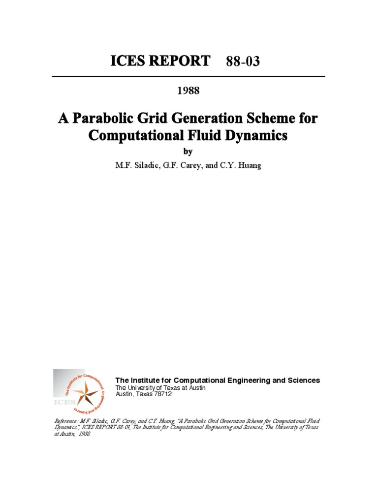 A Parabolic Grid Generation Scheme For Computational Fluid Dynamics ... A Parabolic Grid Generation Scheme For Computational Fluid Dynamics ...