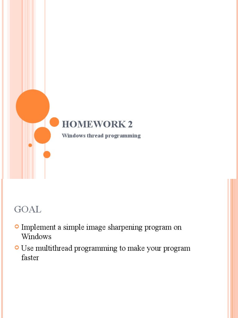 Dokumen - Tips - Homework 2 Windows Thread Programming Goal Implement A Simple Image Sharpening ...
