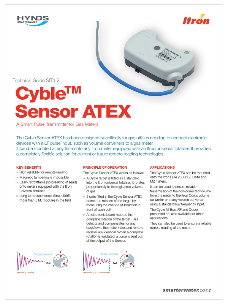 SIT1.2 Itron Cyble Sensor Atex | PDF | Inductor | Sensor