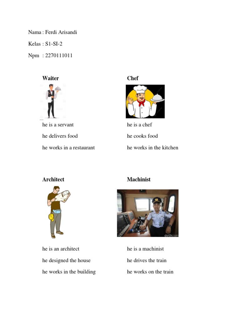 OCCUPATION (STUDENT OF ITBA-DCC) Ferdi Arisandi | PDF OCCUPATION (STUDENT OF ITBA-DCC) Ferdi Arisandi | PDF