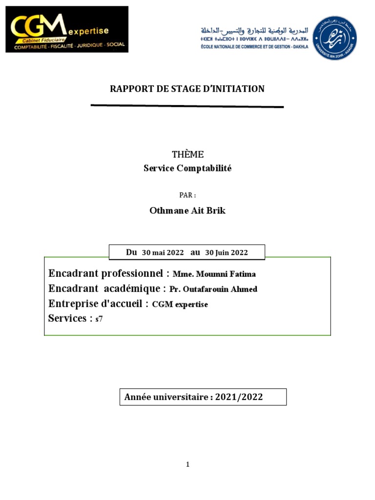 Rapport s6 Othmane | PDF