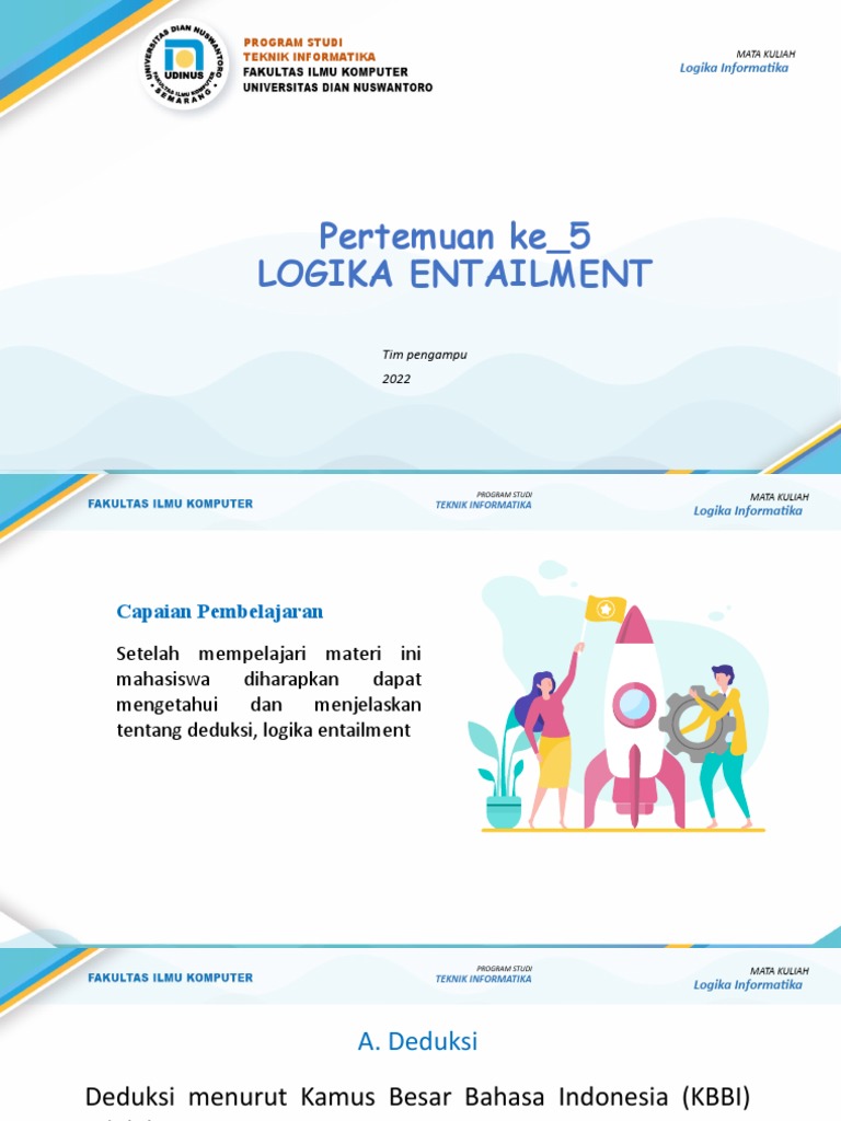 Pertemuan 5 - Logika Entailment | PDF | Metode & Bahan Ajar