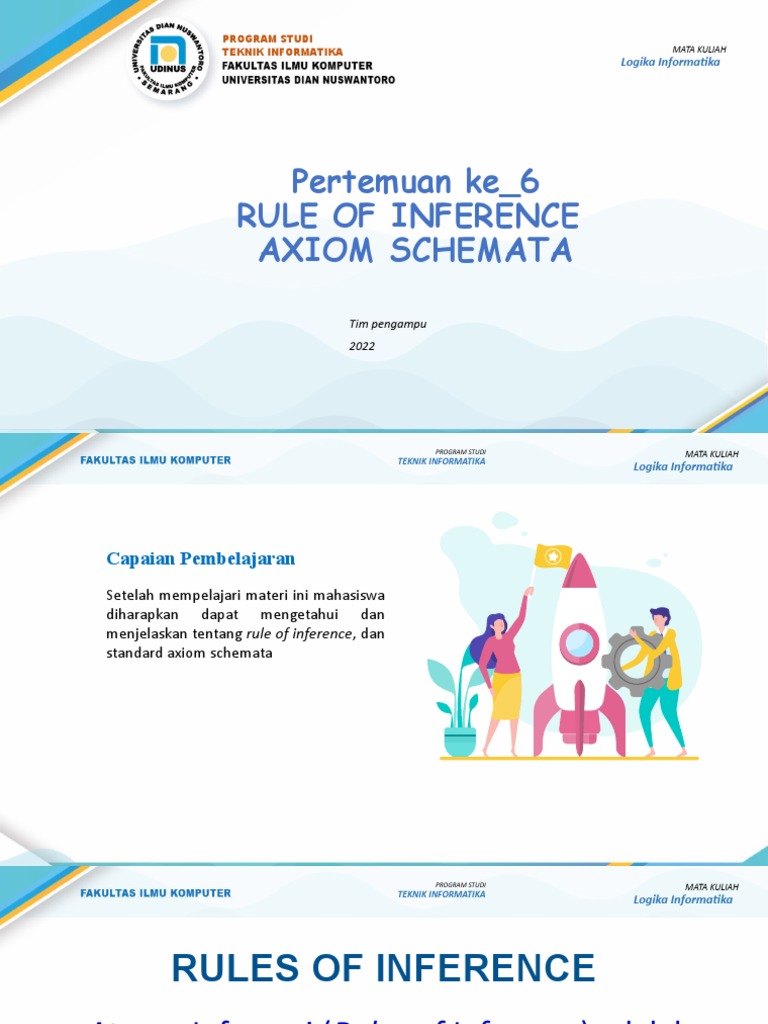 Pertemuan 6 - Rule of Inference Dan Axiom Schemata | PDF