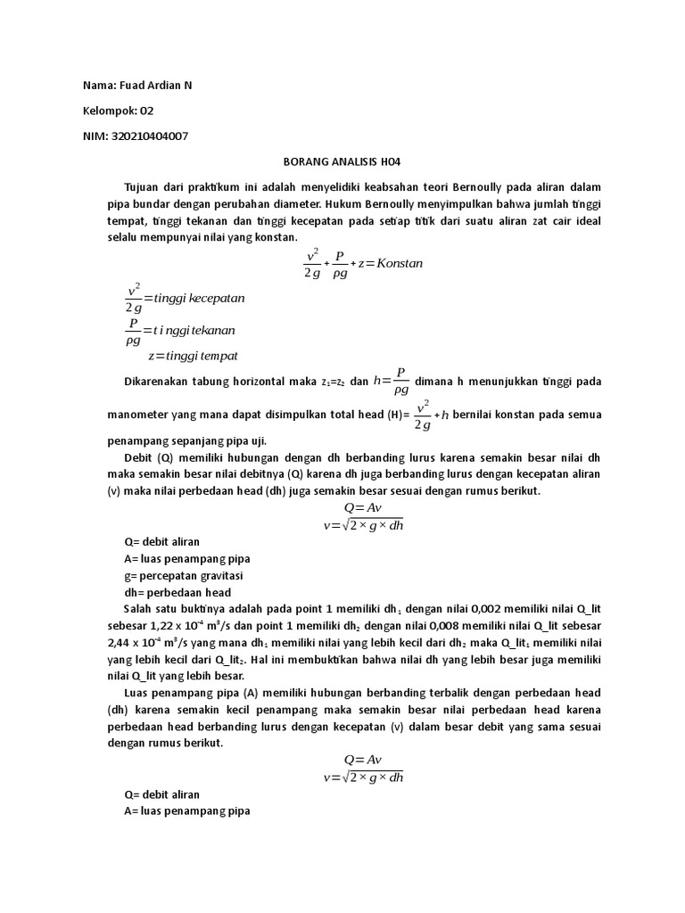 BA - H04 - Fuad Ardian - 320210XXXXXX - FIXXX | PDF | Sains & Matematika