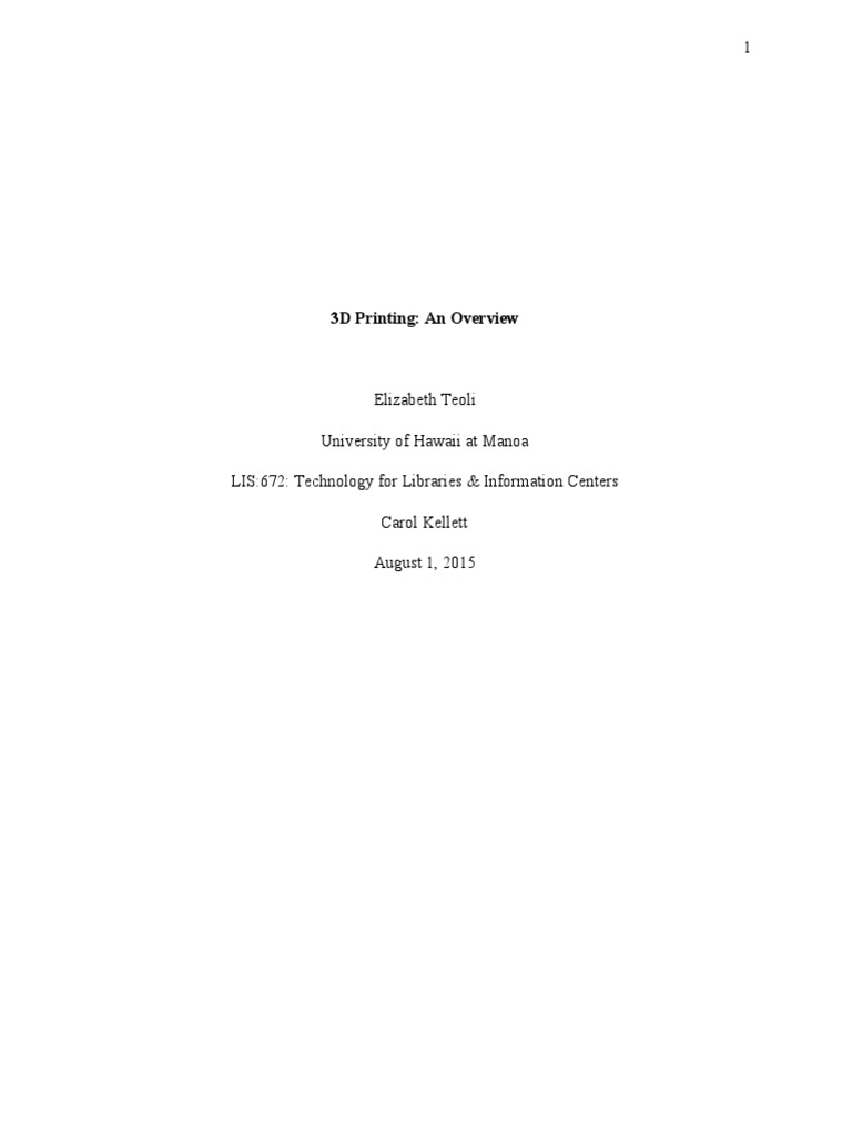 APA Style Student Paper Sample 7th Edition | PDF