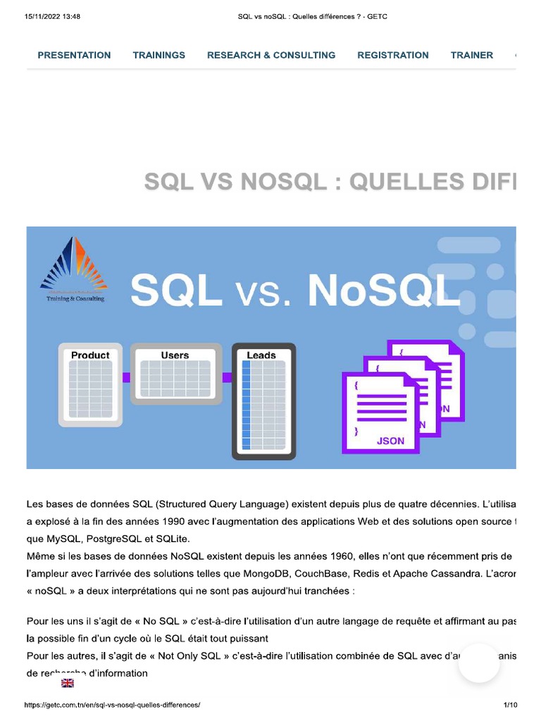 SQL vs Nosql | PDF