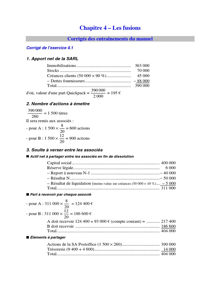DSCG4 CHP4 | PDF | Capitaux propres | Actionnaire