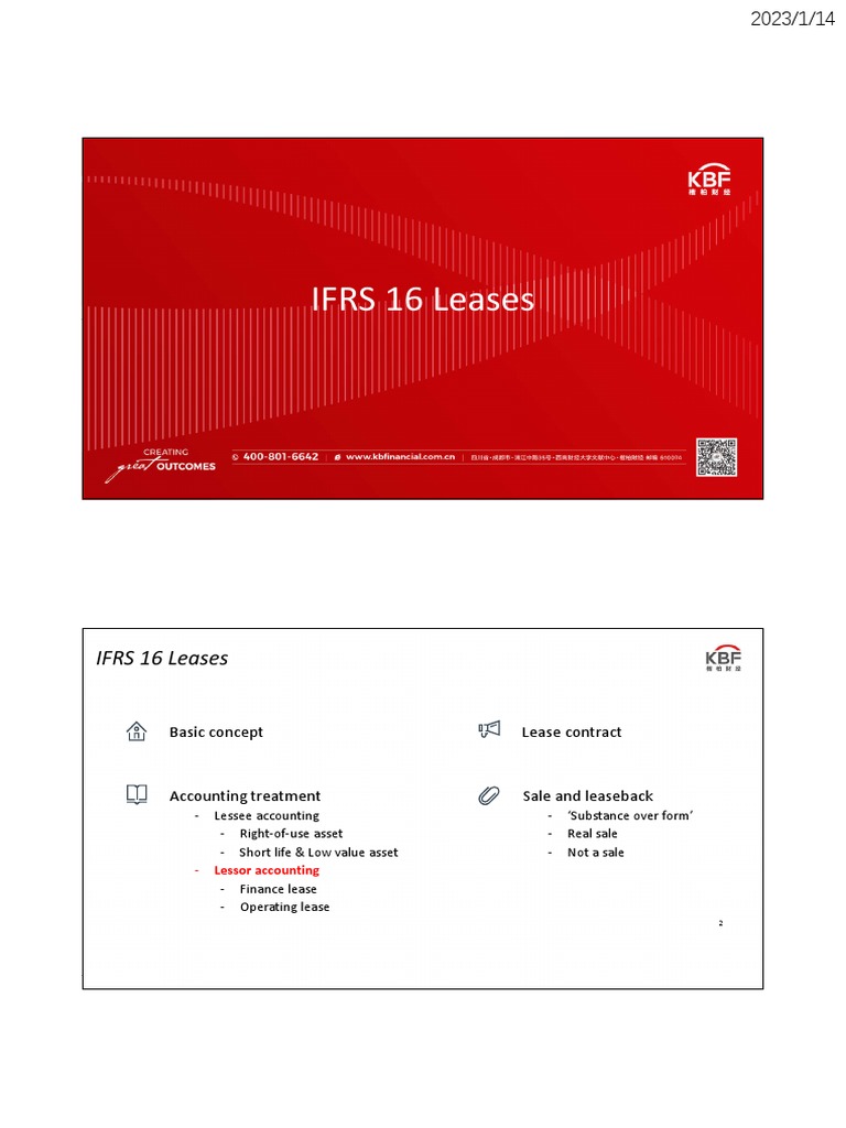 4 IFRS 16 Leases | PDF | Lease | Fair Value