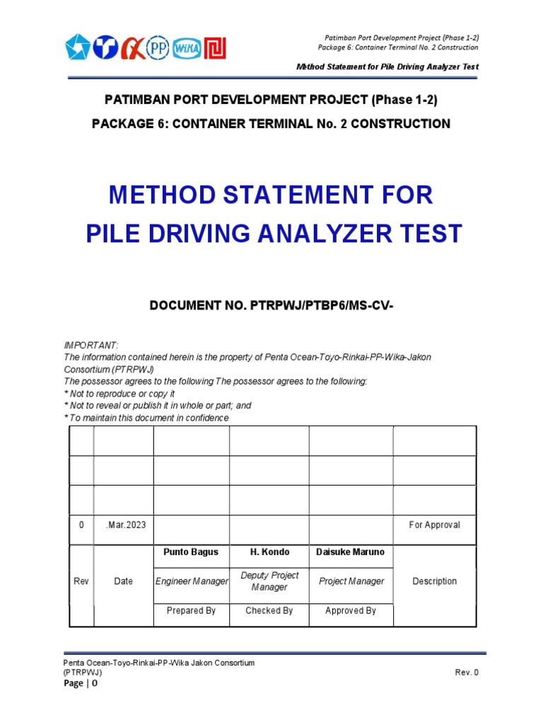 (Draft) Package 6 - MS for PDA Test Rev. 01 | PDF | Deep Foundation ...