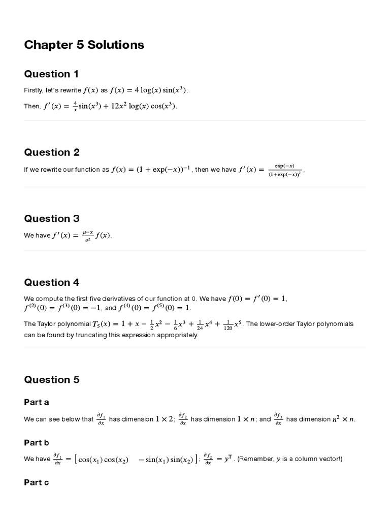 Chapter 5 Exercises PDF | PDF | Matrix (Mathematics) | Abstract Algebra Chapter 5 Exercises PDF | PDF | Matrix (Mathematics) | Abstract Algebra