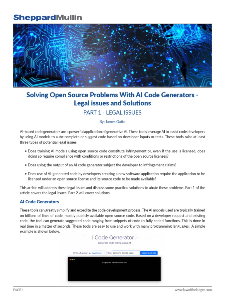 AI Code Generators Article - Part 1 0423 | PDF | Open Source | Source Code