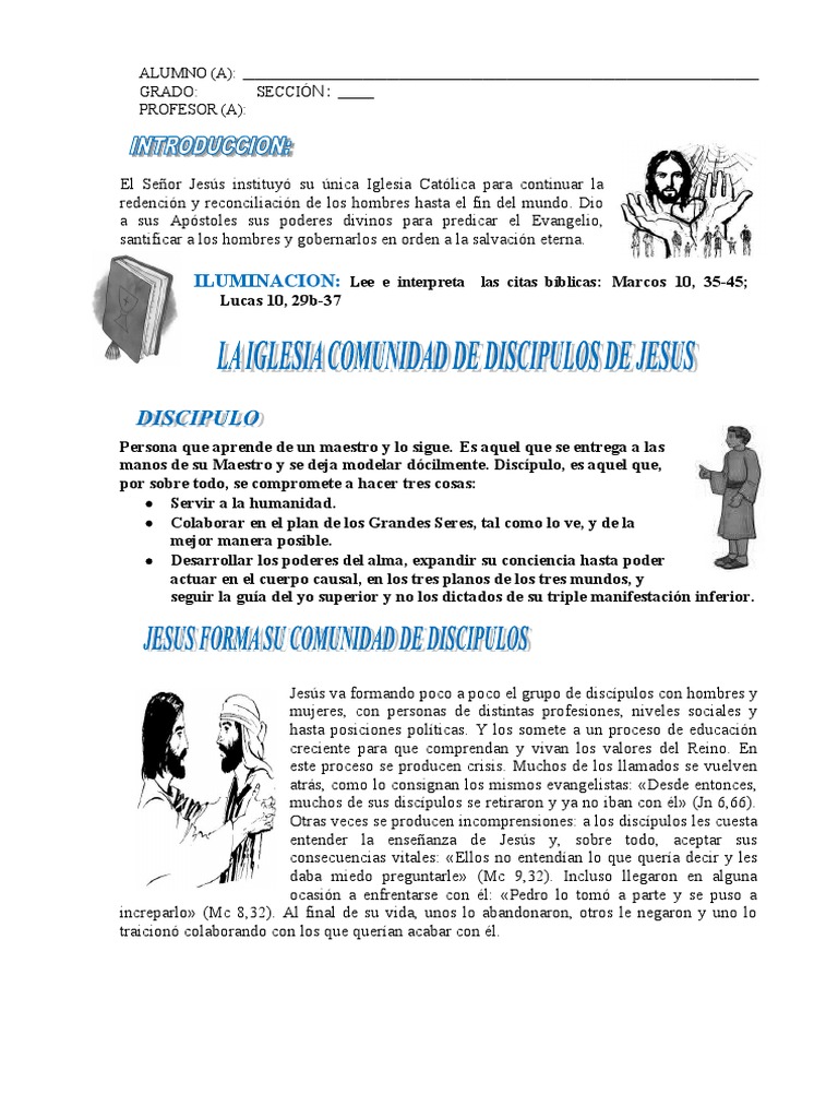 Ser Discípulo de Jesús: Guía para Niños | PDF | Jesús | Iglesia Católica