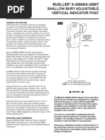 Mueller A-20806&a-20807 AdjustableVertical IndicatorPosts Form12111 ...