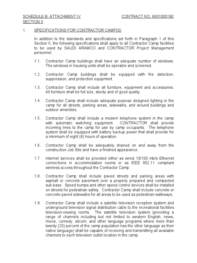 Schedule B - Attachment IV - PKG3 Rev02 | PDF