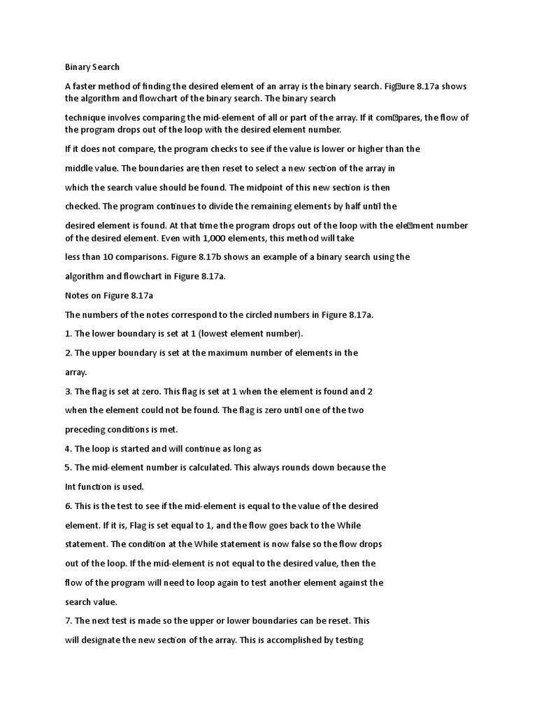 Binary Search | PDF | Computer Science | Software Engineering Binary Search | PDF | Computer Science | Software Engineering