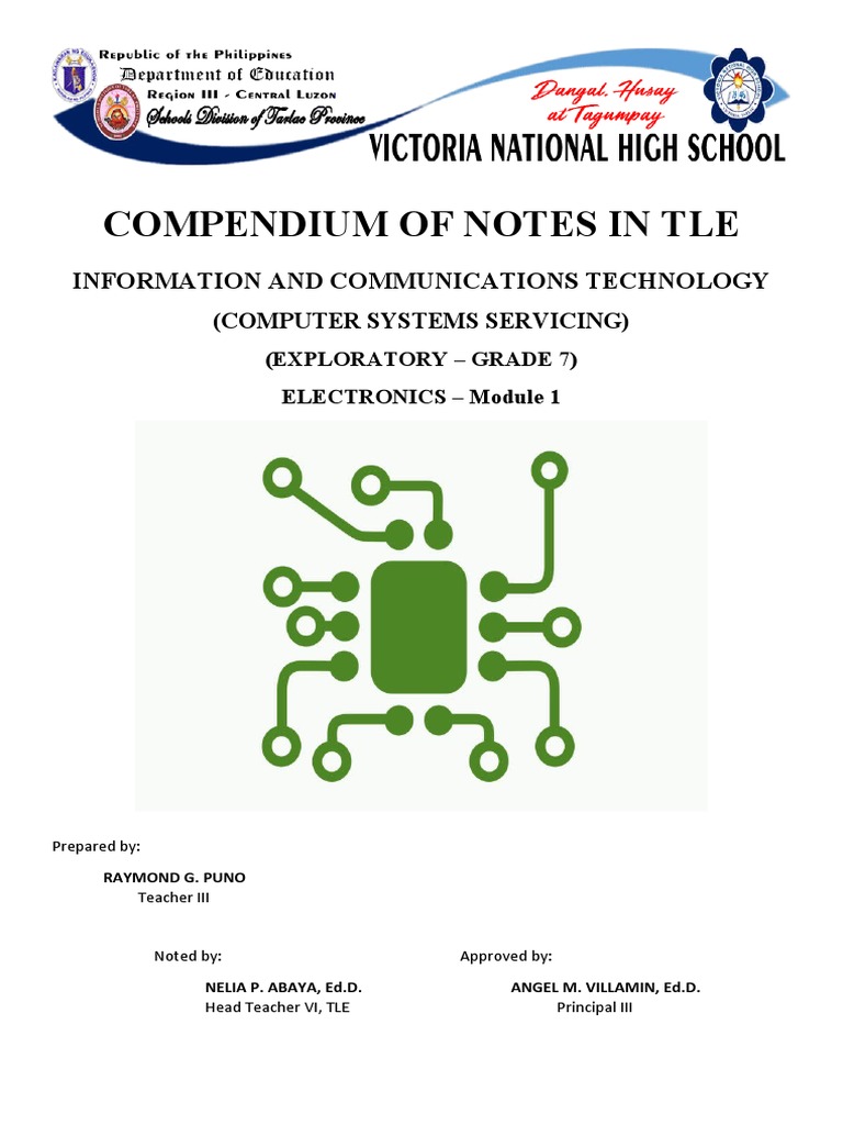 ICT 7 Electronics Chapter 4 | PDF
