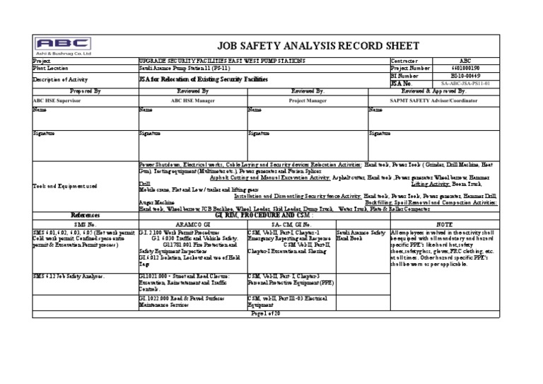 PS-11 (SA-ABC-JSA-PS11-01) Relocation of Existing Security Facilities | PDF