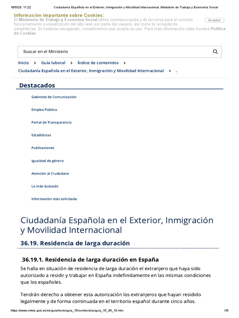Ciudadanía Española en el Exterior, Inmigración y Movilidad ...