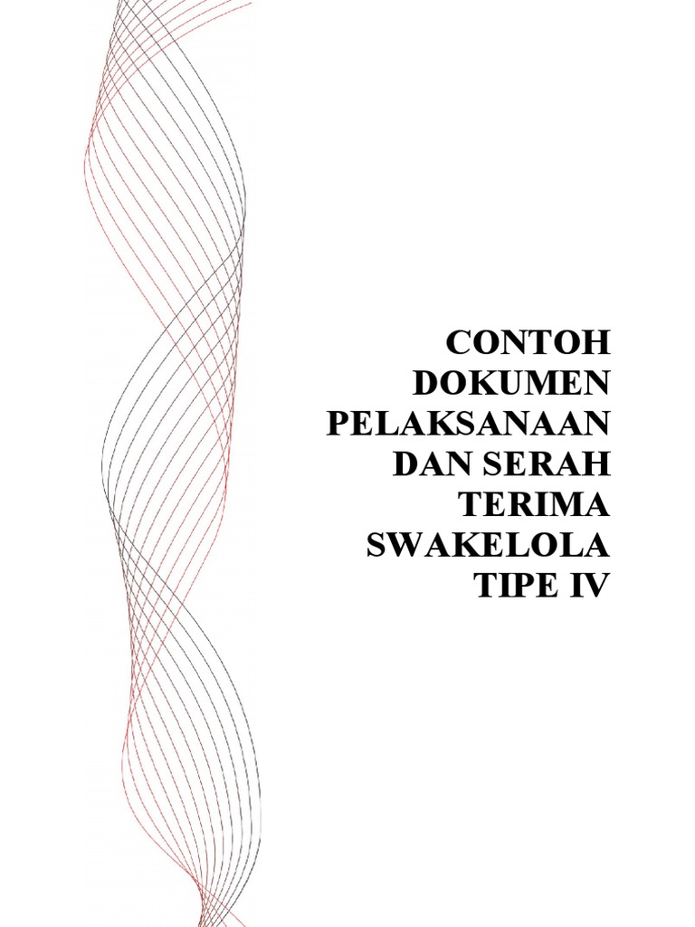 Contoh Dokumen Swakelola Pengadaan | PDF