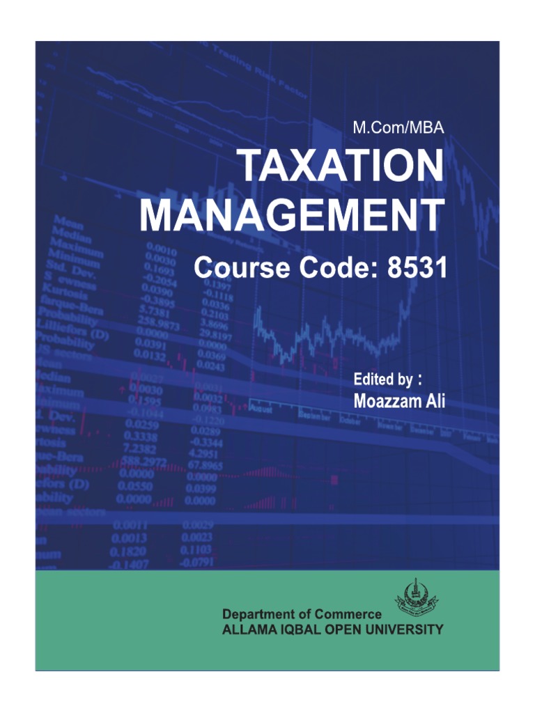 Taxation Management Book | PDF