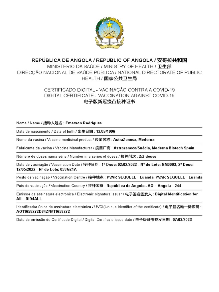 Minsa - Ministério Da Saúde de Angola | PDF