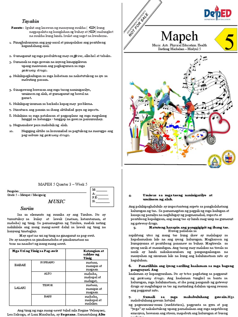 Mapeh Week 5 | PDF