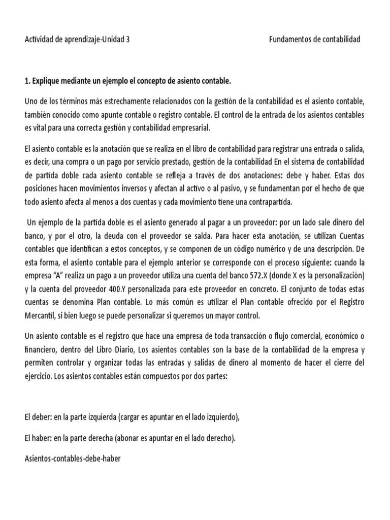 Act F.C U3 | PDF | Contabilidad | Business