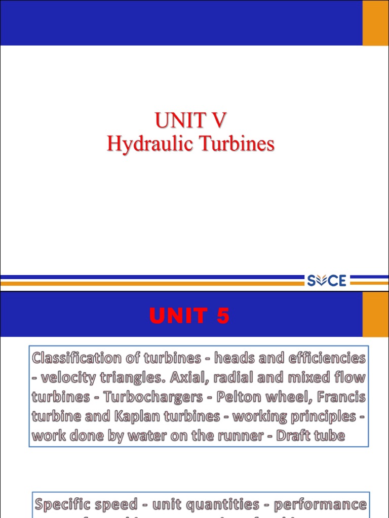 V - Unit | PDF | Turbine | Applied And Interdisciplinary Physics
