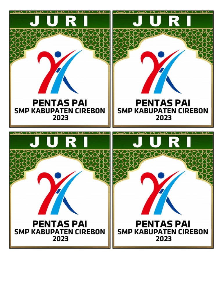 Id Card Juri - Pentas Pai 2023 | PDF