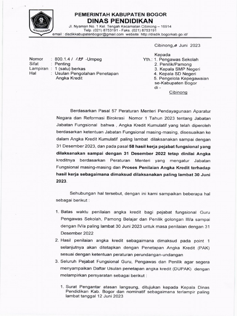 Edaran Pengolahan Pak | PDF