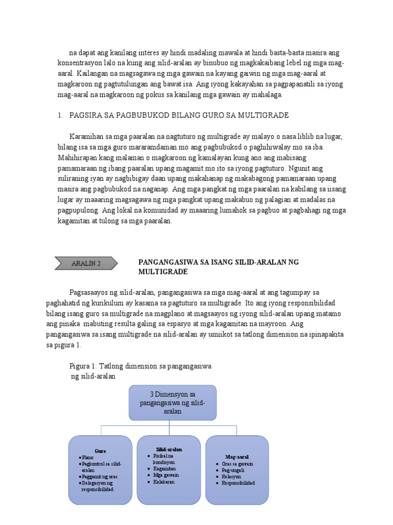 Multigrade Class 3 | PDF