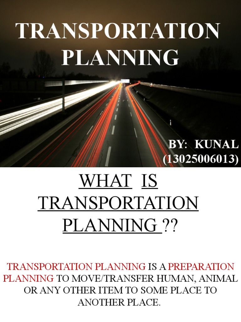 Overview of Transportation Planning | PDF | Science & Mathematics