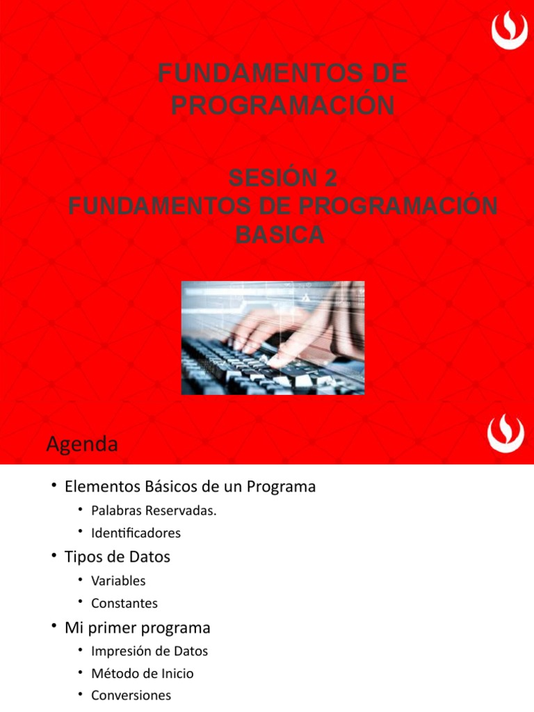 Fundamentos Programación Básica | PDF | Java (lenguaje de programación) | Tipo de datos