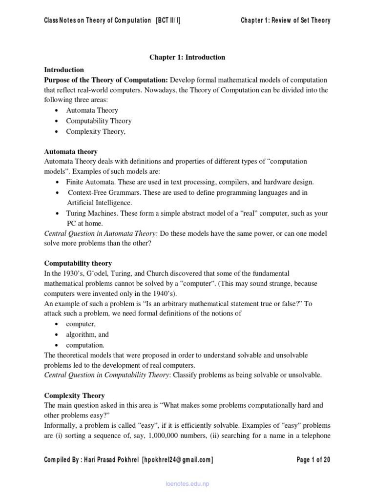 Introduction To TOC | PDF | Function (Mathematics) | Automata Theory