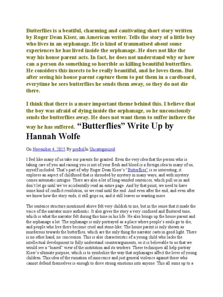 Butterflies Is A Beatiful | PDF