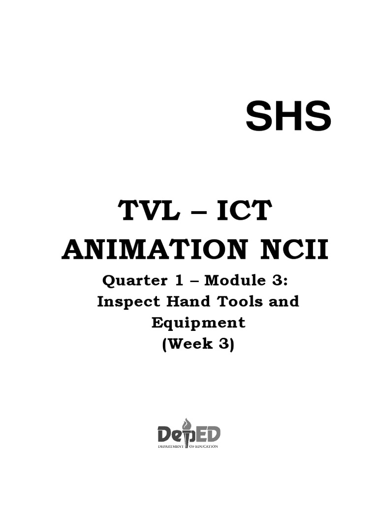 TVL ICT ANIMATION-NCII Q1 MODULE-3 Passed | PDF