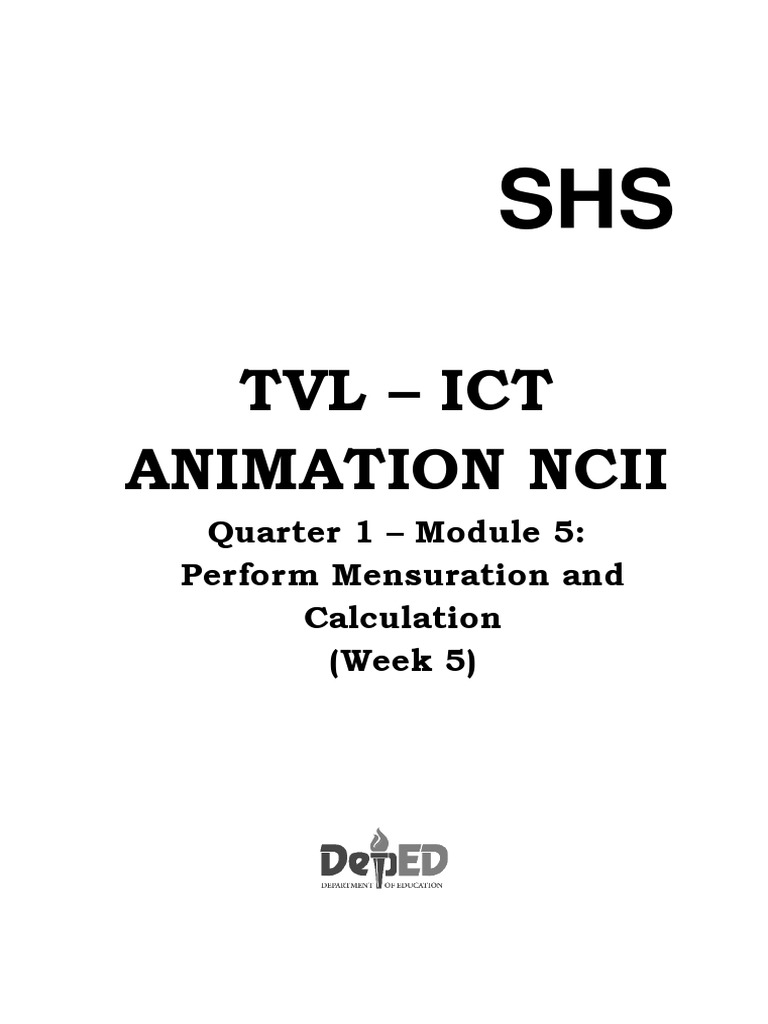 TVL ICT ANIMATION-NCII Q1 MODULE-5 Passed | PDF TVL ICT ANIMATION-NCII Q1 MODULE-5 Passed | PDF