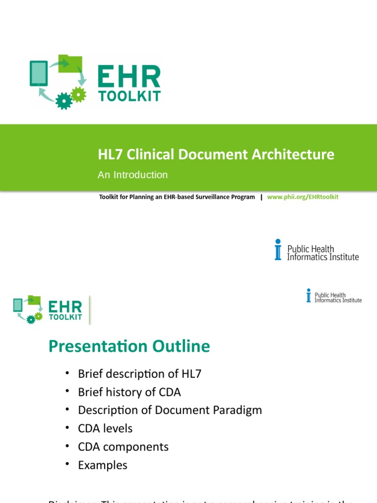 HL7 CDA Introduction | PDF
