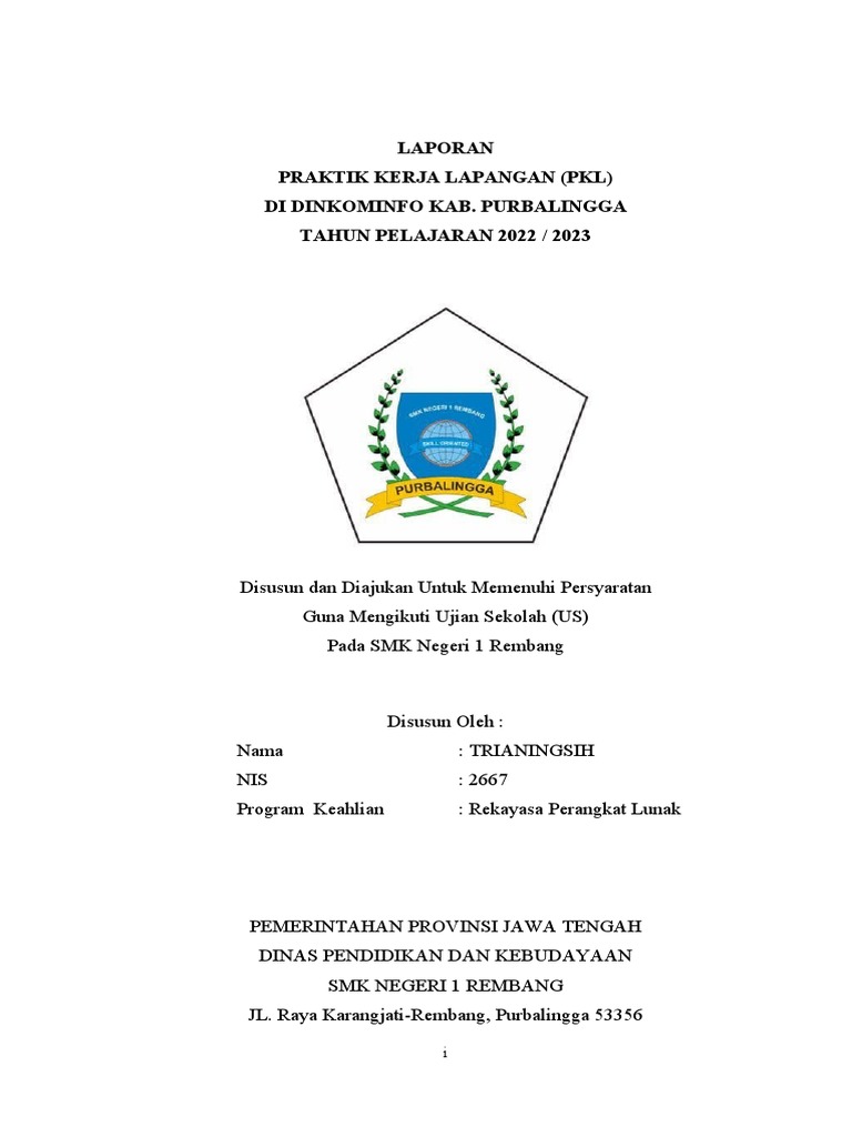LAPORAN PKL TRIANINGSIH Fix | PDF