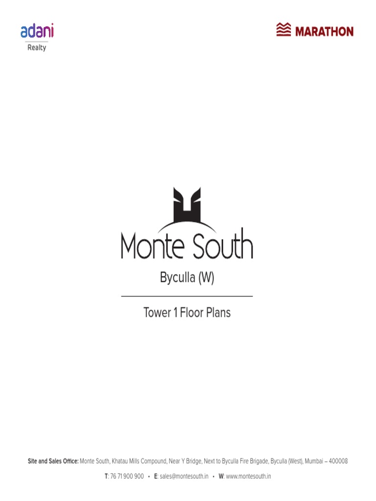 Monte South Tower 1 Floor Plans 10x10 01 | PDF