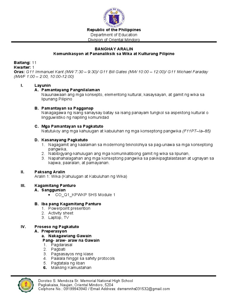 LP1 Fil Hidalgo | PDF