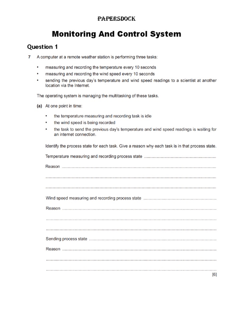 Monitoring and Control System | PDF
