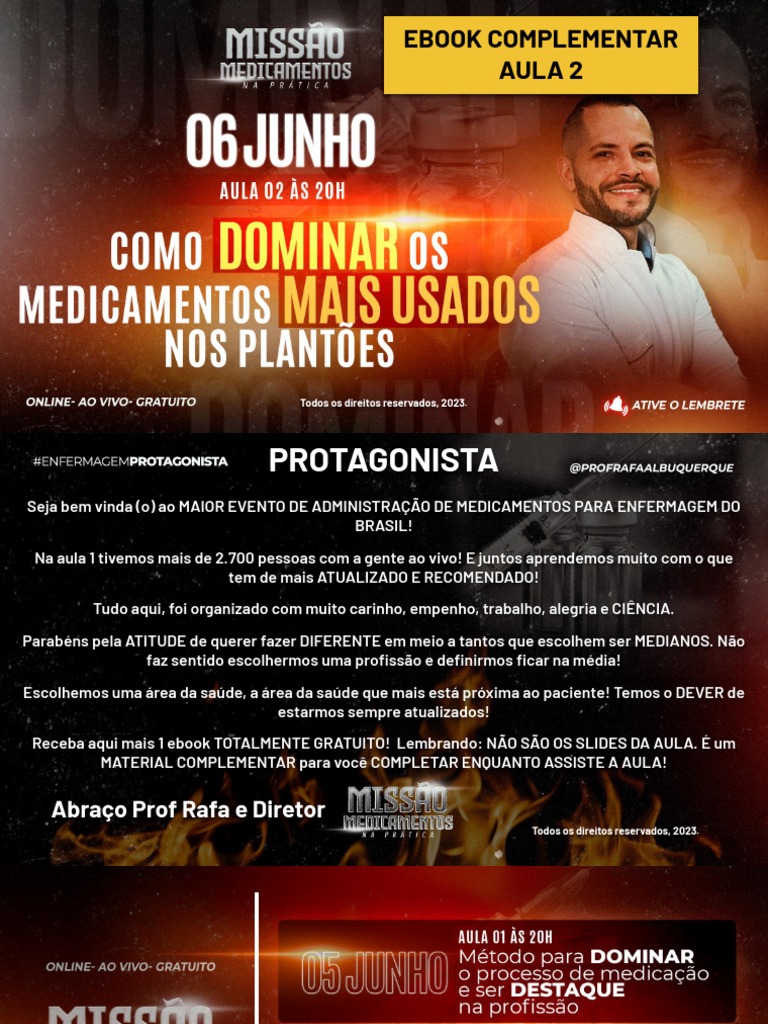 Missão Medicamentos Material Complementar Aula 2 | PDF | Bem-estar