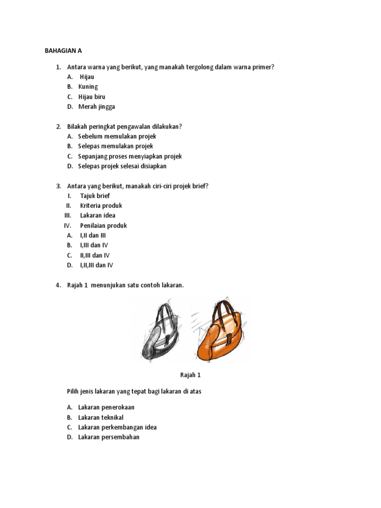 Bahagian A RBT Ting 2 | PDF