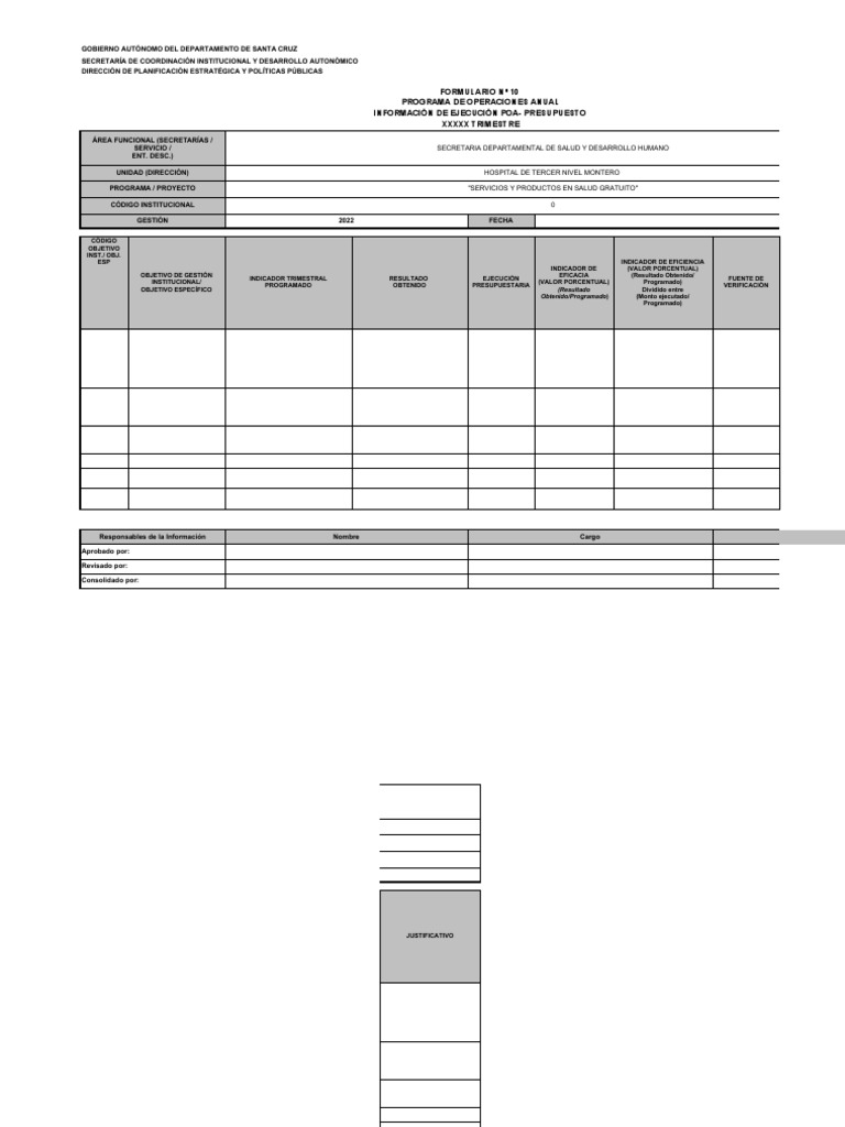 HTNM EVAL TRIM POA 2023 | PDF | Hospital | Presupuesto