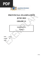 Grade 11 Maths P1 Nov 2024 QP | PDF | Mathematics