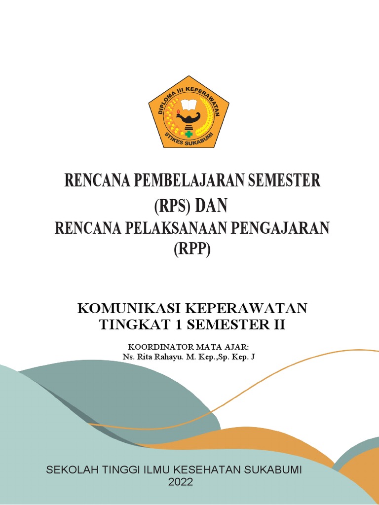 RPS & RPP Komunikasi 2021-2022 Sem 2 | PDF