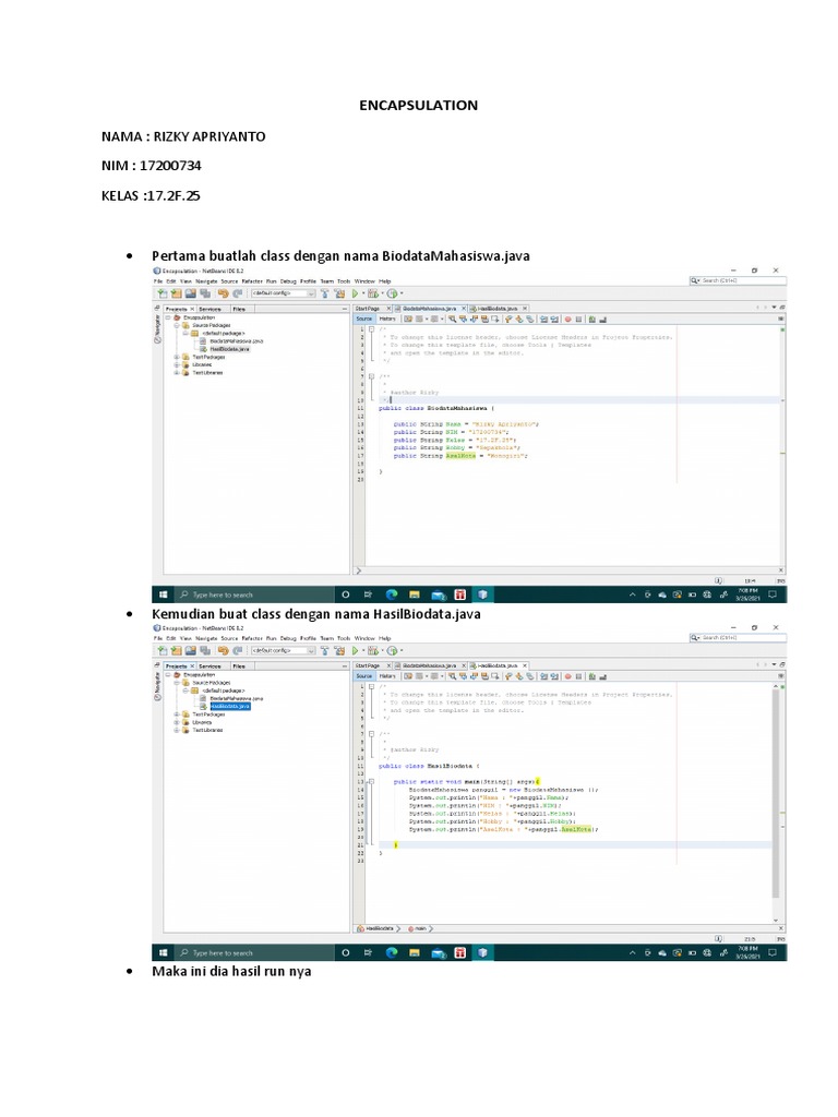 Dokumentasi Encapsulation | PDF