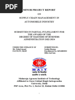 Supply Chain Management - Tata Motor | PDF | Supply Chain | Inventory