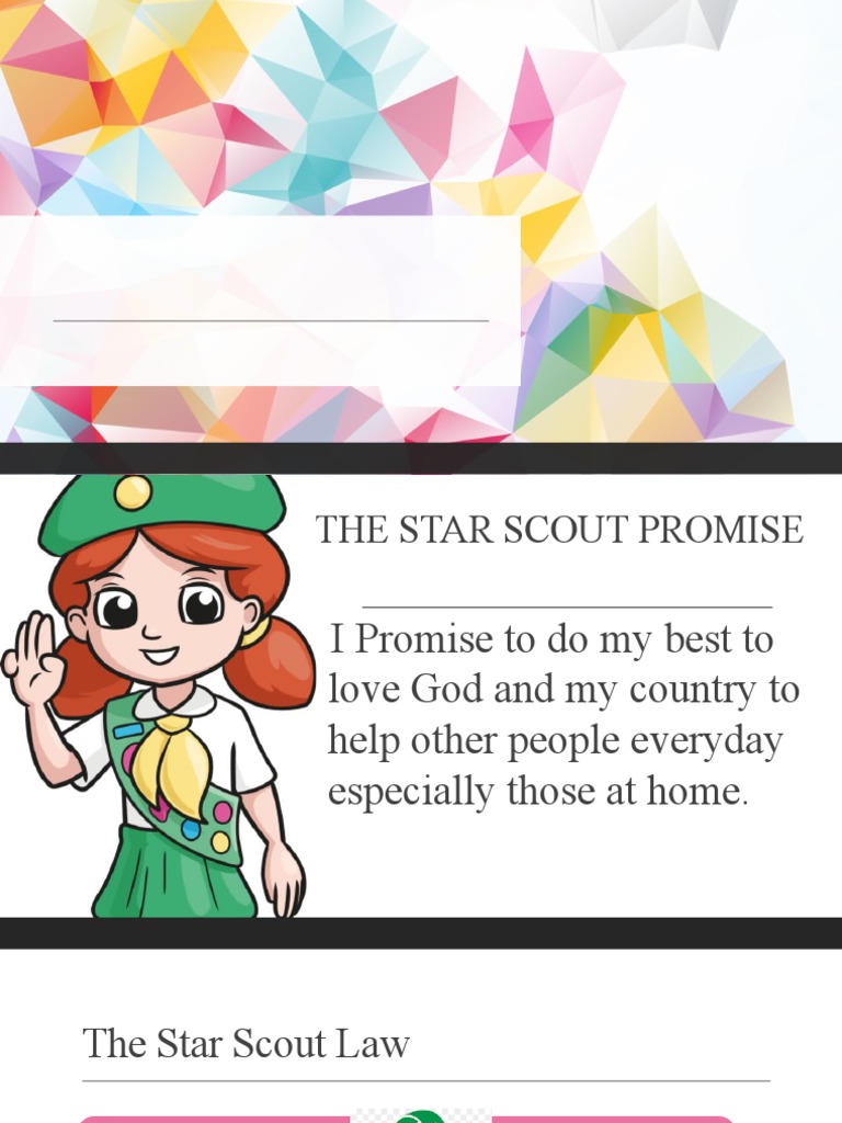 Star Scout Promise and Law | PDF | Art | Religion & Spirituality